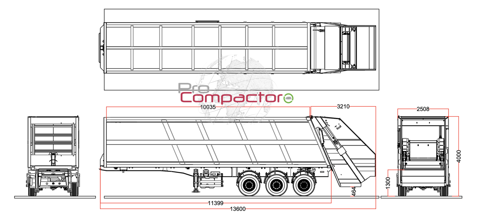 Semi Trailer Garbage Transfer Compactor – ProCompactor – Waste ...